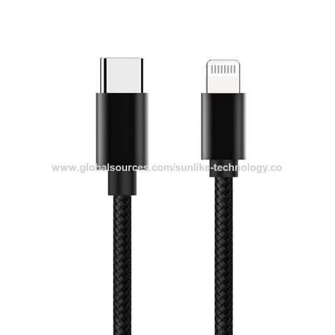 China USBC to Lightning 2.0 Cable, metal shell with braided jacket, max ...