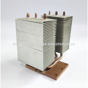 OEM Copper Pipe CPU Cooler, Aluminum Welded Heatpipe CPU Heat Sink ...