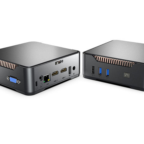 China AK3V Mini Desktop Computer Win 10 TV Box Intel Celeron J3455 8GB ...