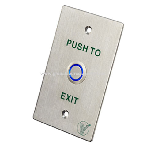 China PBK-814D(LED) Door Release Button with LED, 3A@36VDC Current ...