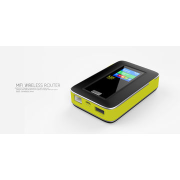 Mini Portable 4G LTE router rj45 5200mAh powerbank with dual sim card ...