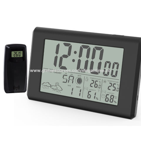 China RF Multifunction Weather Station clock on Global Sources