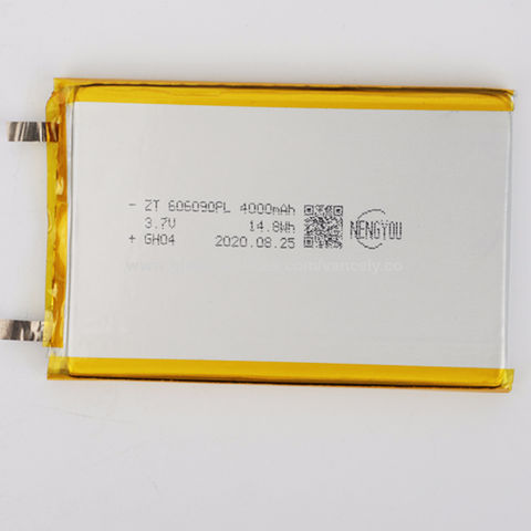 ChinaZT606090PL 4000mAh/3.7V Lithium-ion battery, used for rechargeable ...