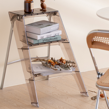 China Transparent ladder simple household folding ladder acrylic multi ...