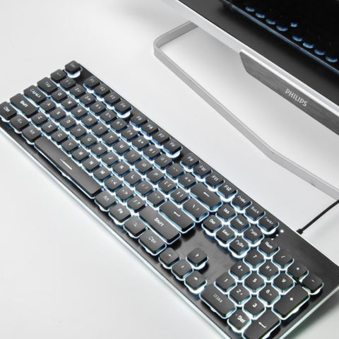 China Custom 104 Keys Standard USB Wired Computer Gamer LED RGB Backlit ...