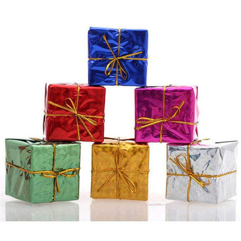 China 2.5cm Mini 12x Christmas Ornaments Foam Gift Box Xmas Tree ...