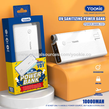 China YOOKIE Factory Dual USB Power Bank with UV Sanitizing on Global ...