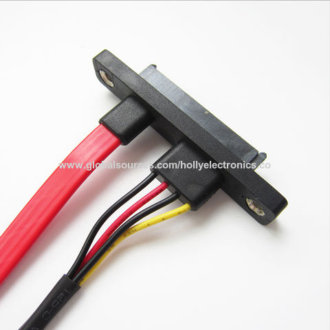 China To 180 Degree Sata 7pin Cable/4pin Connector 22pin Sata 7+15pin ...