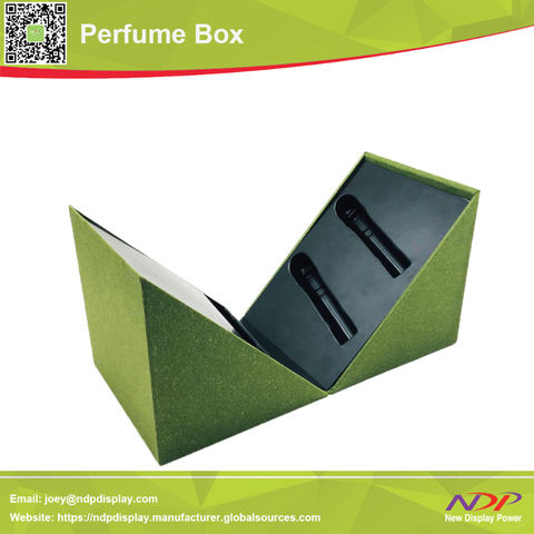 China Empty custom color green box for magnetic perfume bottle ...