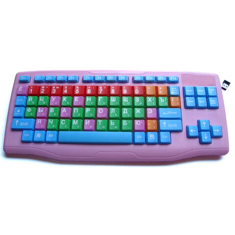 China 2.4G Wireless Kids keyboard Children's cartoon colorful Mini ...