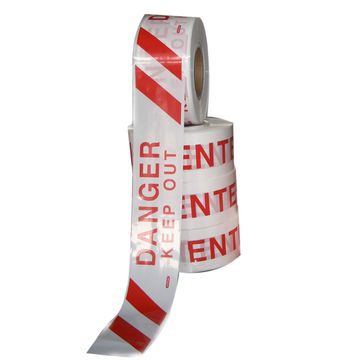 Custom-printed barricade tape,with warning message or your ...