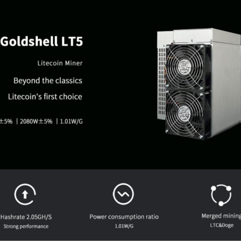 China Goldshell lt5 new used 2.05gh/s 2080W Doge LTC miner dogecoin ...