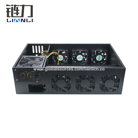 China 55MM spacing eth mining machine silent mining case 8gpu with ...