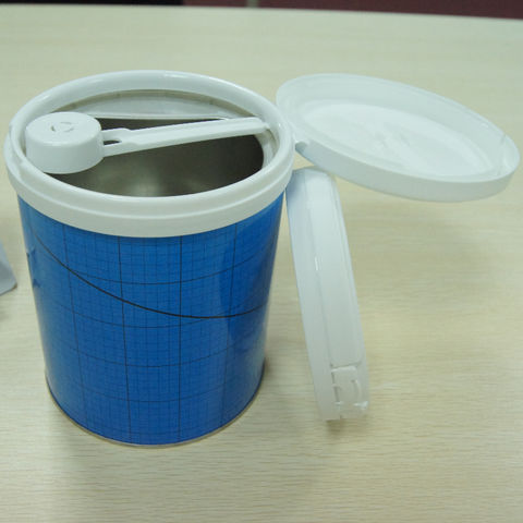 China Infant formulas plastic lid with scoop with BRC standard on ...