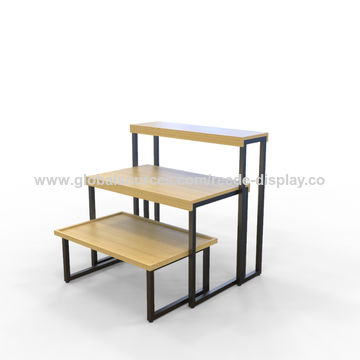 China Mall clothing store island table display stand high and low ...