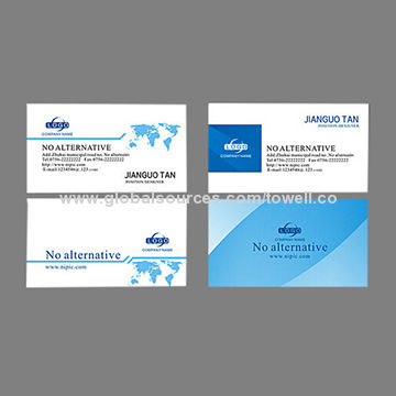 China Name card, made of 350gsm art paper and looks luxury, welcome ...