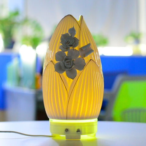 China100ML elegant ultrasonic essential ceramic aroma oil diffuser Spa ...