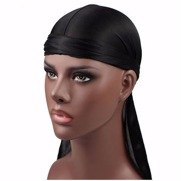 China Low MOQ silky designer durag vendor silk designer durag for men ...