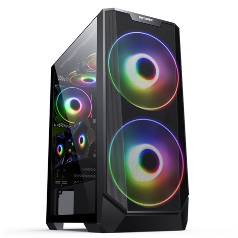 China AOJIE 3503 tempered glass pc case gaming high quality computer ...