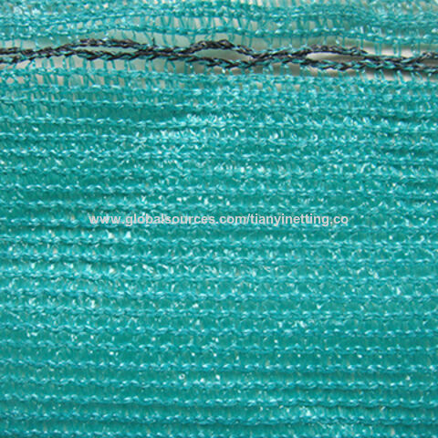 China HDPE 145gsm green color 6 needles shade net, with eyelet, high ...