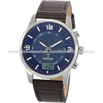 China Automatic Solar Radio Controlled Watches, Leather Watch Band ...