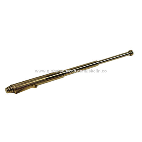 China Gold Color Pocket Tactical Pen Extendable Steel Police Stick on ...