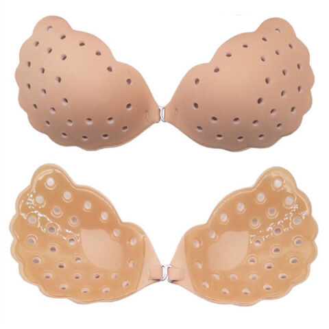 China Women breathable self adhesive push up bra silicone invisible bra ...