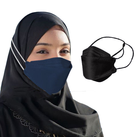 China Disposable KF94 Fish face mask, Muslim face mask, many colors ...