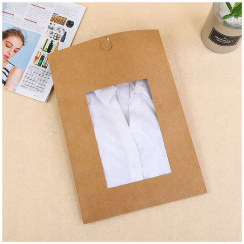 China Brown T-shirt packing envelope, recycled brown kraft paper with ...