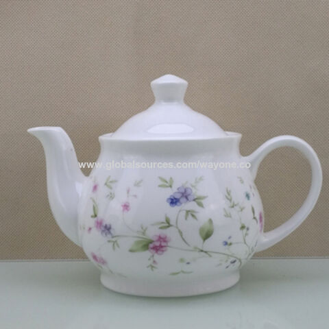 China 600ML tea pot with elegant, flower design, suitable for party or ...