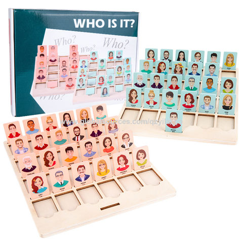 China Wooden Gaming Guess Who I ? Game Original Guessing Game for Kids ...
