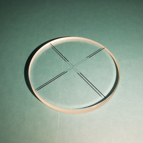China Optical Glass High Precision Etched Reticle Grid For Riflescope ...