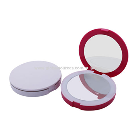 China Power bank pocket mirror with double folding sides / smart mirror ...