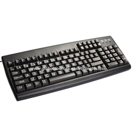 China Senior keyboard with large print keys reduces eyestrain and ...
