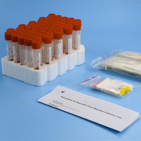 China VTM kits for nucleic acid test with/without flocked swabs on ...