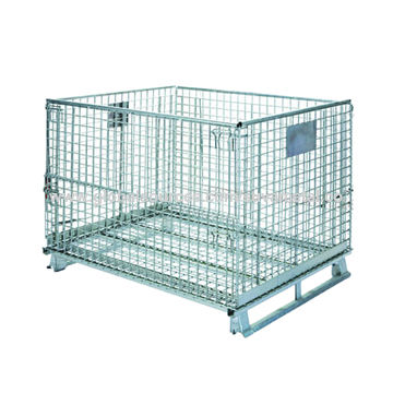 Foldable wire mesh box pallet,storage cage | Global Sources