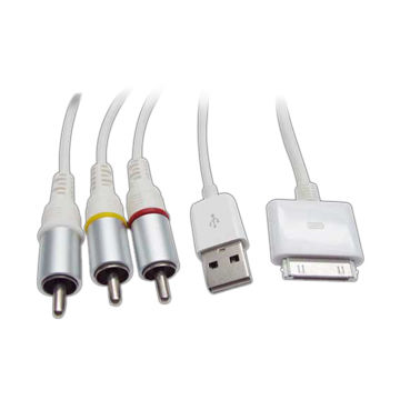 China Cables, iPod 30P to AV USB Type, Suitable for iPhone on Global ...