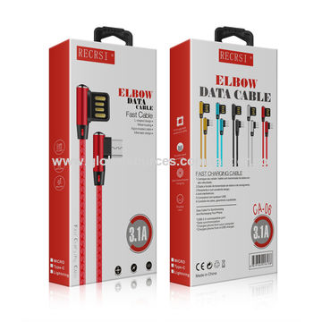 China 2020 Wholesale 4color printing embossing Android phone data cable ...