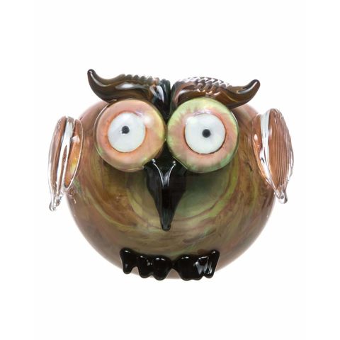 OWL THEMED MINI SPOON PIPE Heady Glass Pipes Pyrex Spoon Bongs Oil ...