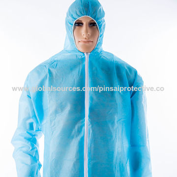 China Large supply of Blue Disposable PP Non-Woven Coveralls Protective ...