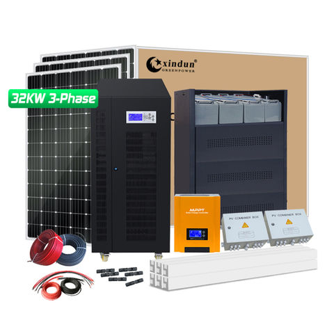 China 40KVA 32KW 192VDC three phase solar power systems off grid PV ...