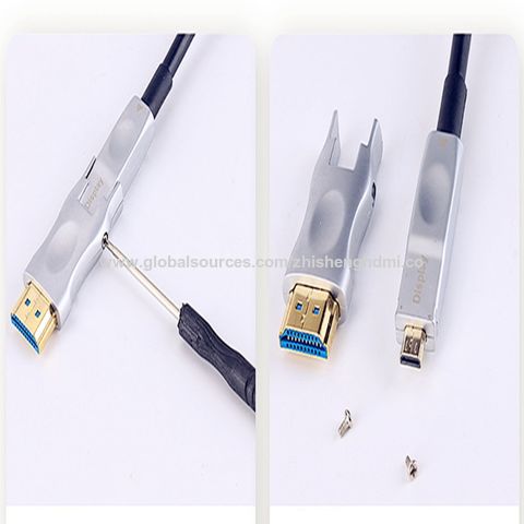 China 30M/85ft HDMI A to Micro D fiber cable and both side can ...