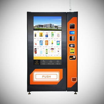 China XY LCD touch screen vending machine fast food drinks at school on ...