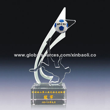 Acrylic football soccer trophy | Global Sources
