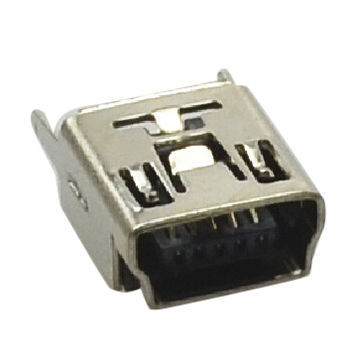 China Soldering type mini 5-pin USB female connector for cable ...