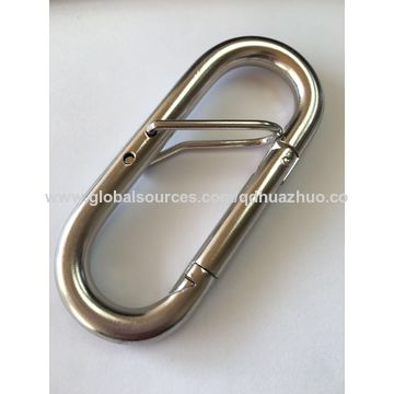 China Stainless steel snap hook with latch on Global Sources,stainless ...