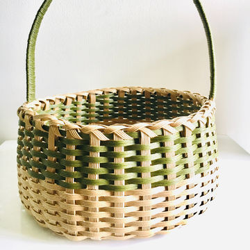 Vietnam Hand woven paper band fruit basket, hand woven hanging basket ...