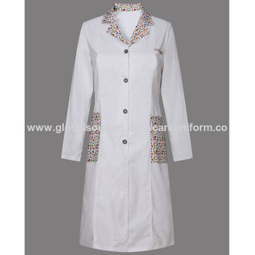 China Custom label wholesale high quality chemistry long lab coat ...