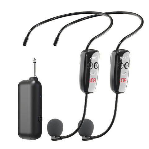 China OEM Factory UHF Receiver With LED Display 1 For 2 Dual Headset ...