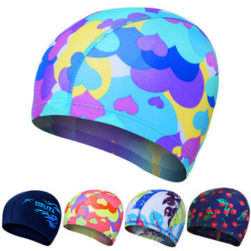 China OEM Multi-Color Universal Comfortable Cloth Adult Swimming Cap on ...